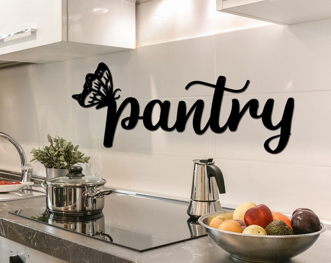 Plaque - Pantry Sign - Cast Plaque - PANTRY - Door Sign - Bathroom Sign ...