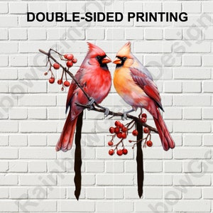 Cardinals Garden Metal Sign With Stake, Cardinal Garden Stake, Cardinal ...