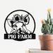 Metal Pig Sign Pig Farm Sign Personalized Pig Metal Wall Art Pig Metal ...