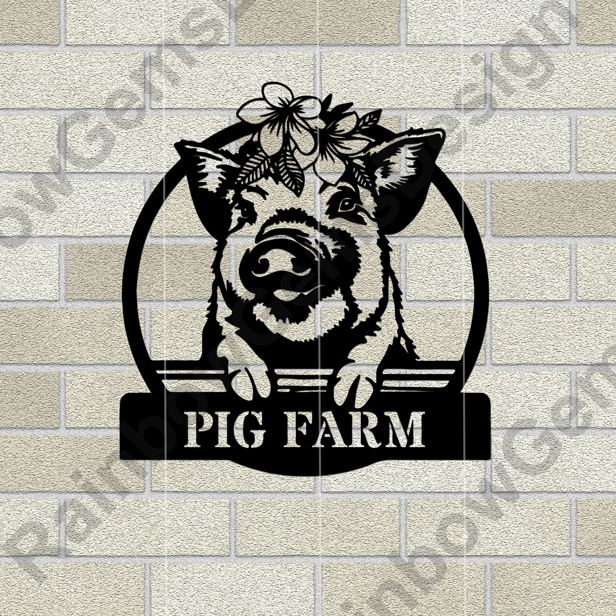 Metal Pig Sign Pig Farm Sign Personalized Pig Metal Wall Art - Etsy Canada