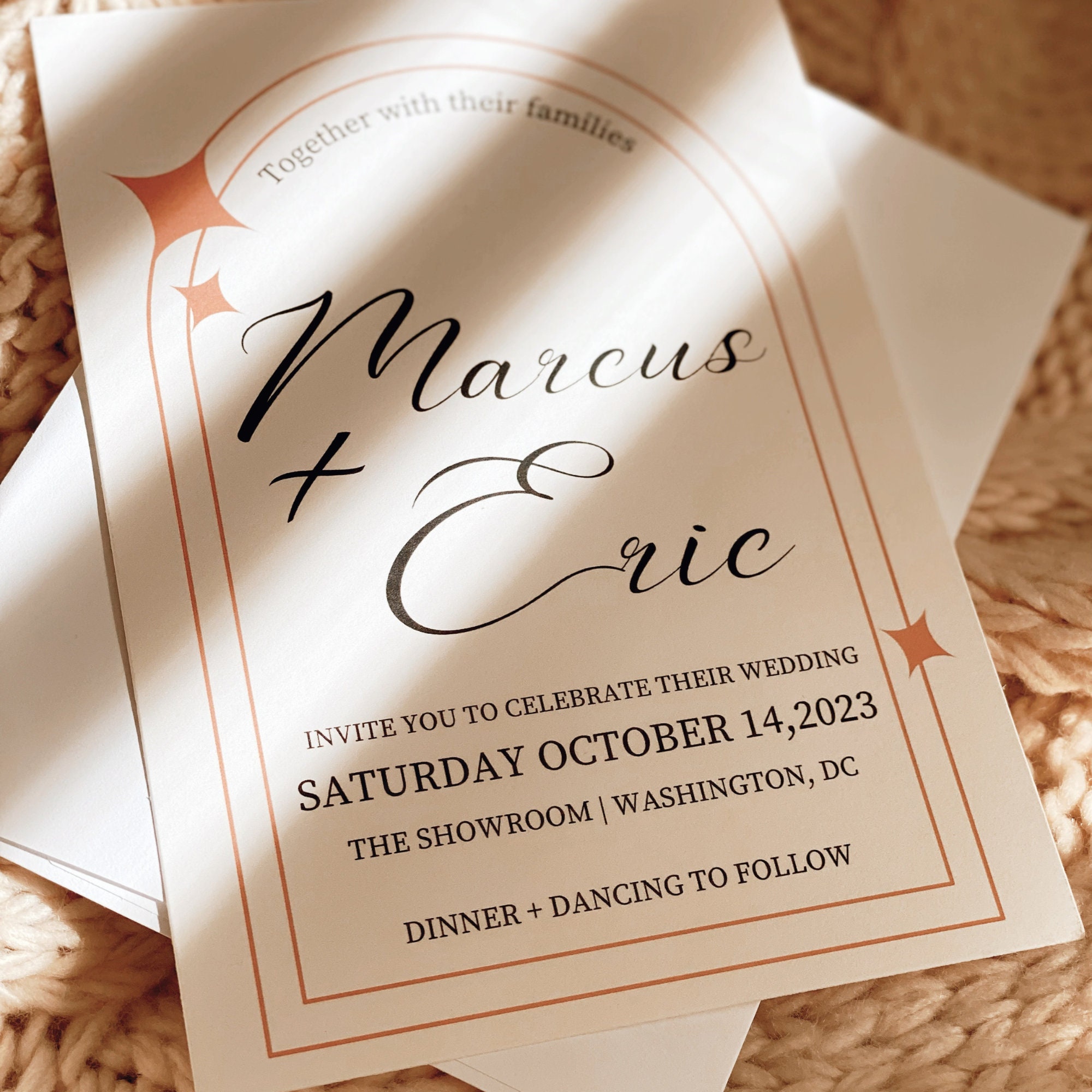 Celestial Wedding Invitation Template Editable Wedding Invitation ...