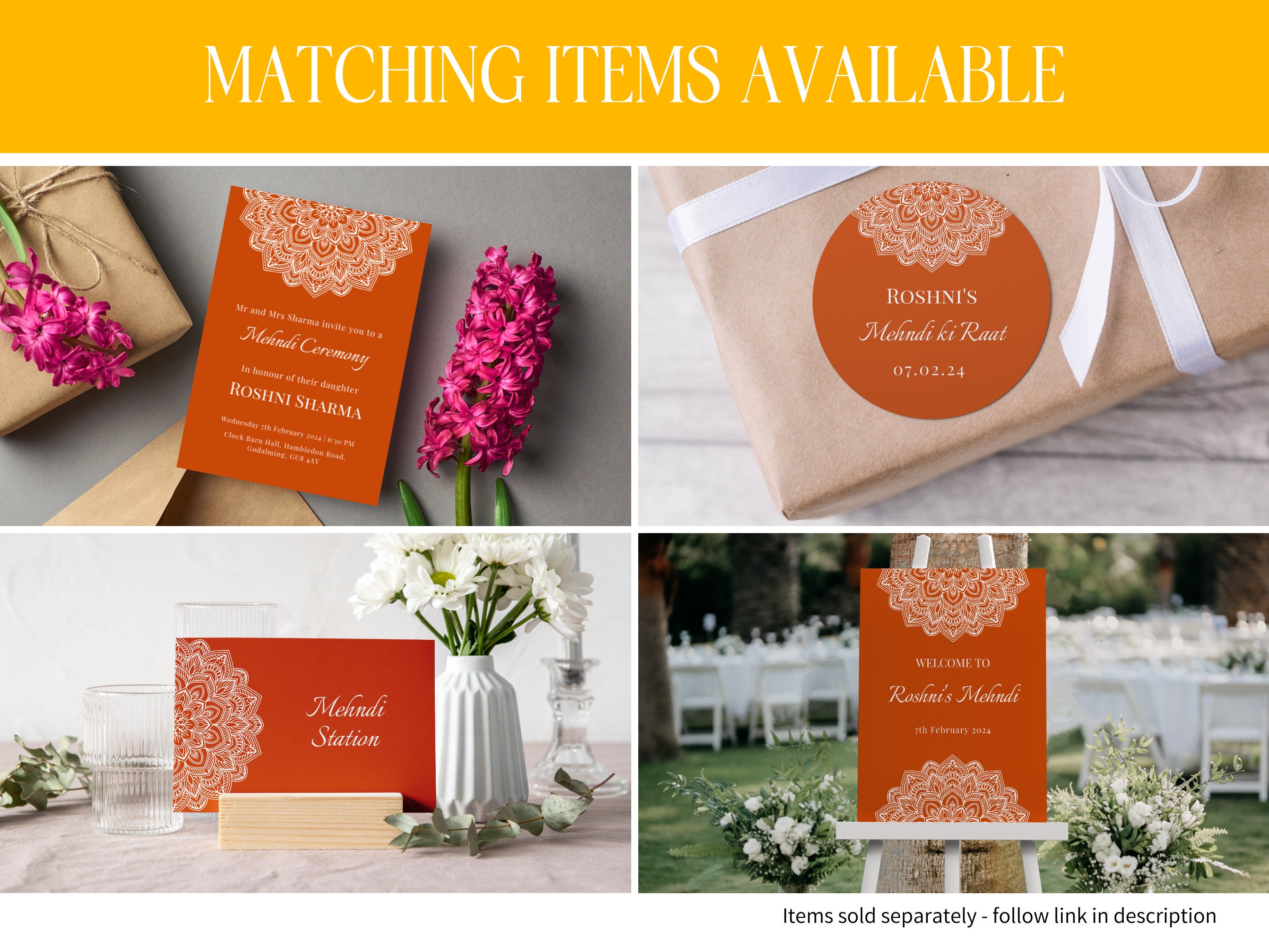 Mehndi Welcome Sign Editable Template Wedding Printable - Etsy