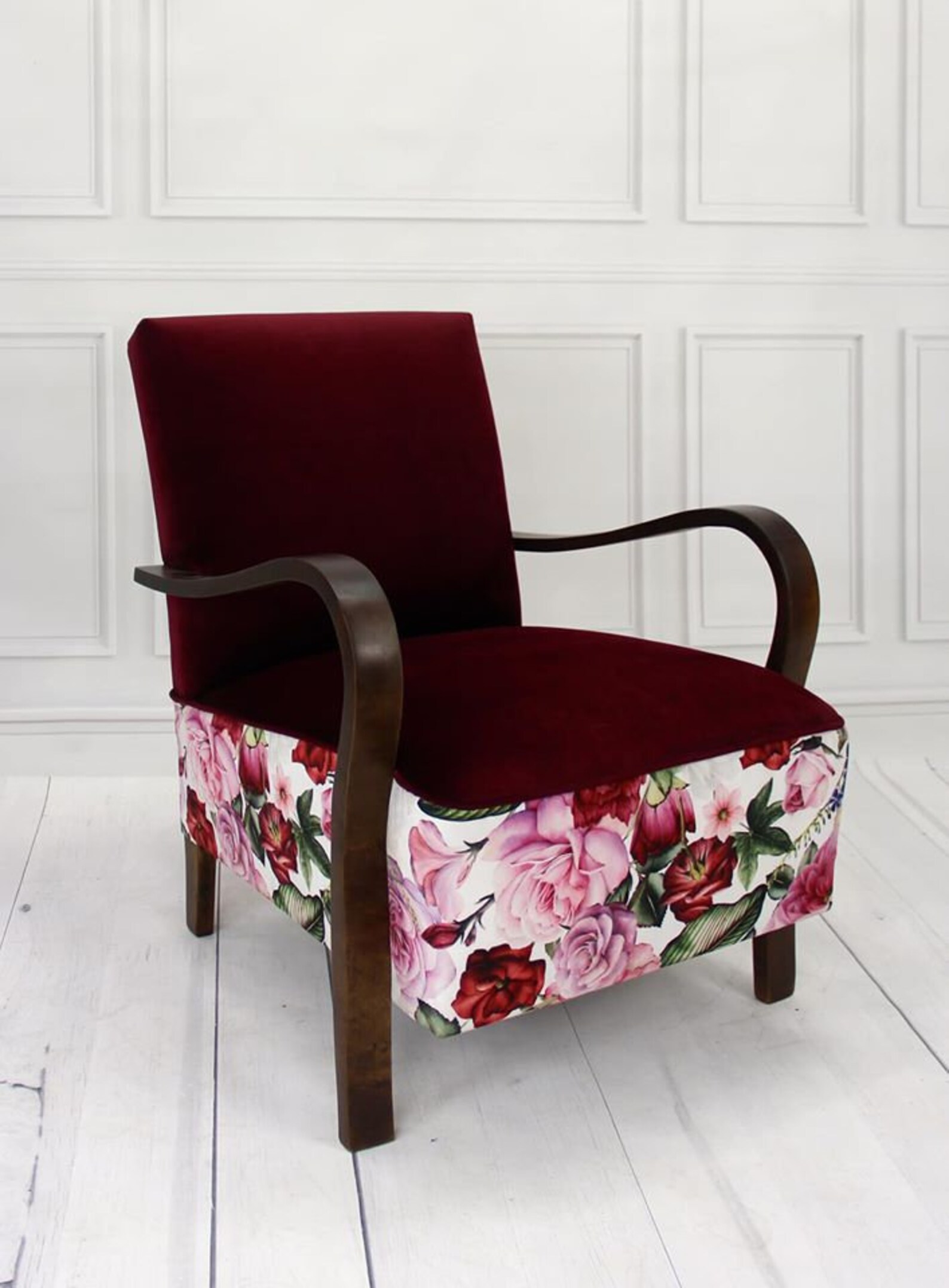 Flowers Patterns Printed Upholstery Velvet Velour Home-decor - Etsy