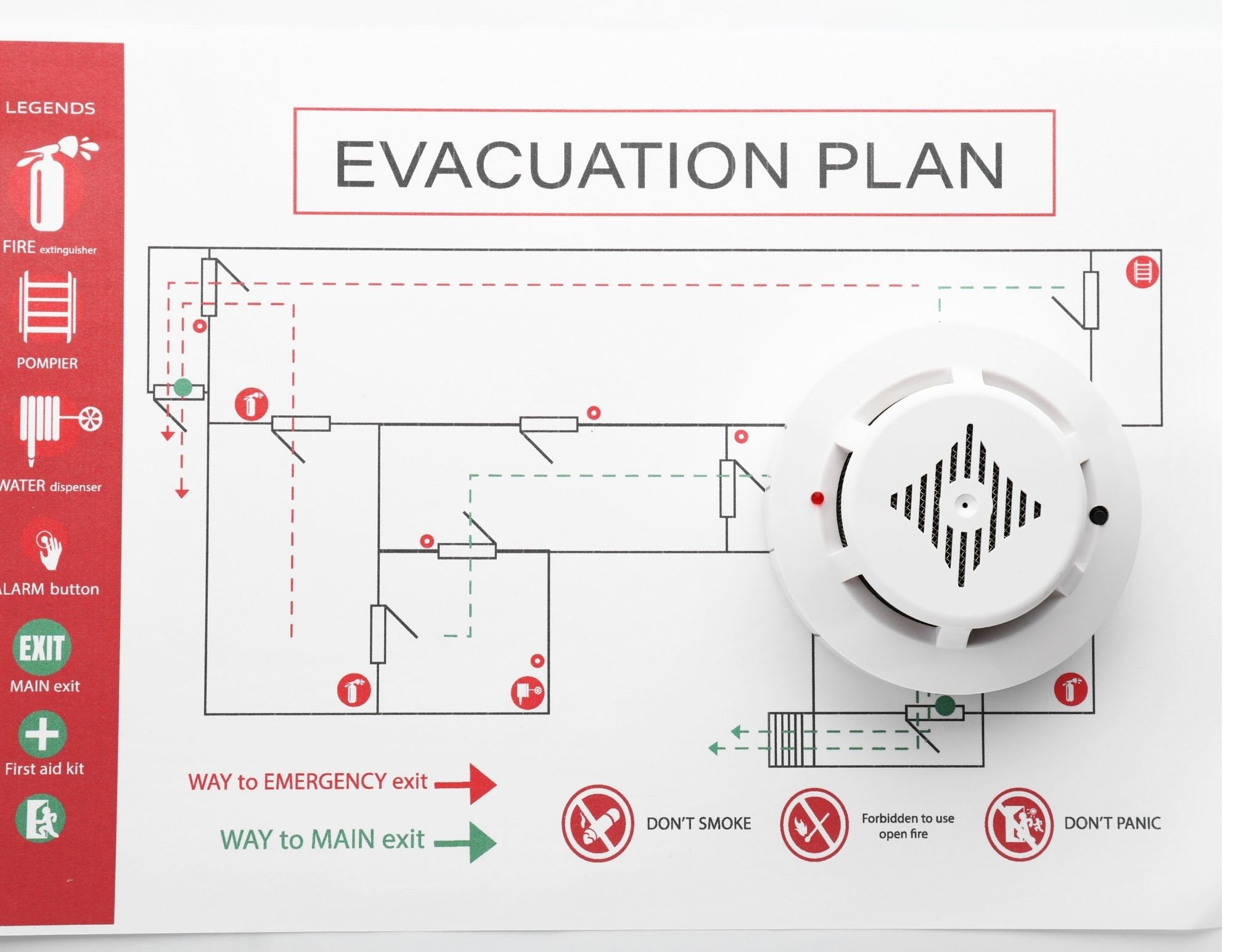 Custom Emergency Floor Plan Evacuation Plan - Etsy Canada