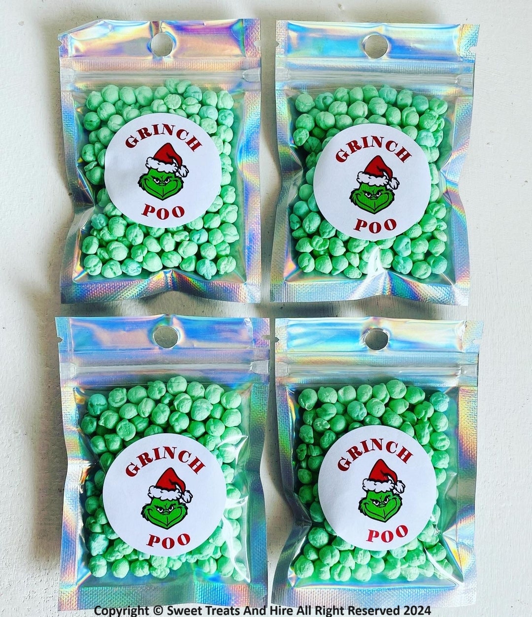 Grinch Poo Sweet Pouches, Grinch Poo, Grinch Sweets, Christmas Eve Box ...