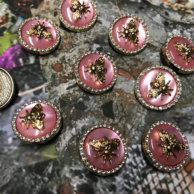 Italian Crystal Buttons - Etsy