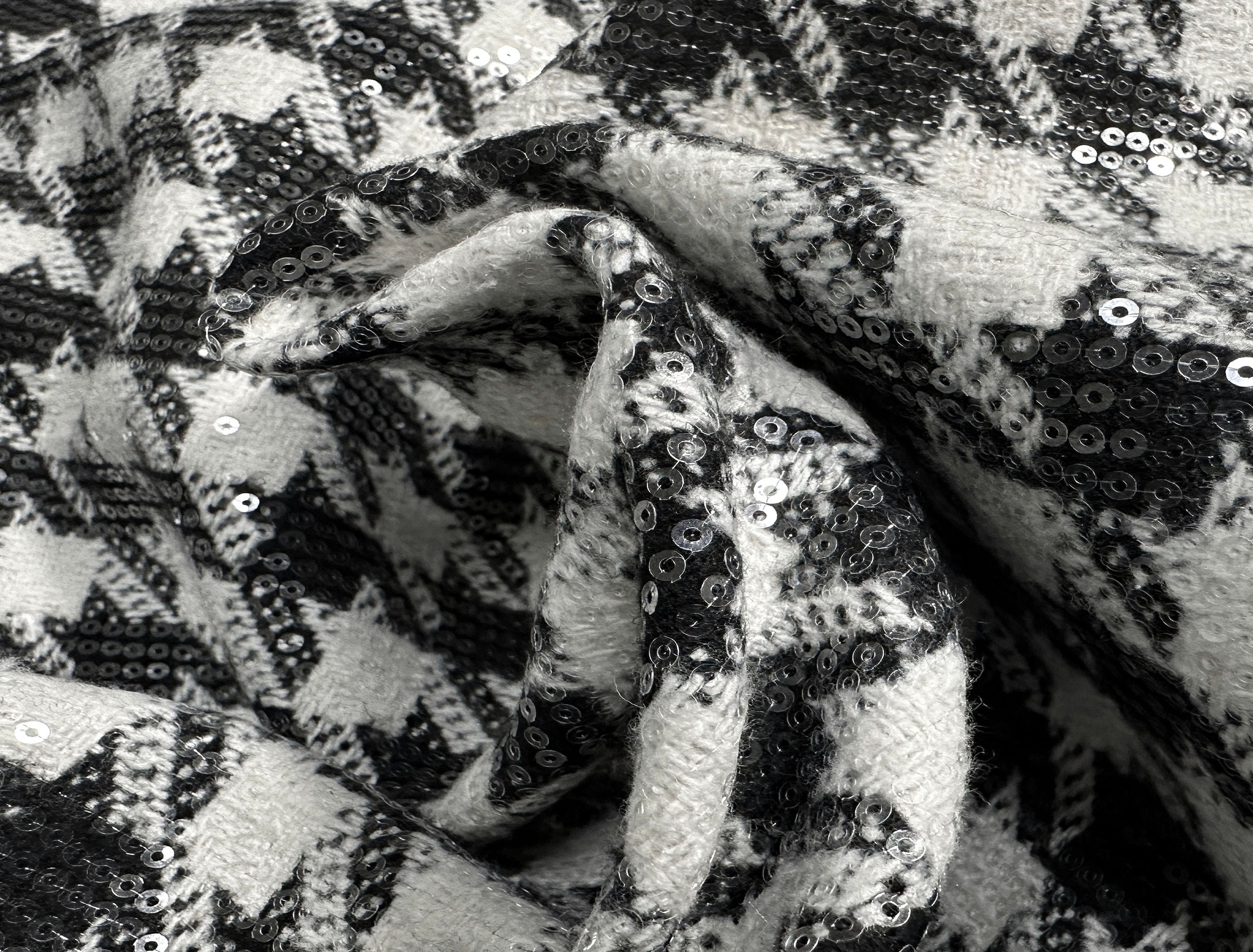 Black and White Houndstooth Pattern French Tweed 146 Cm Wide. - Etsy