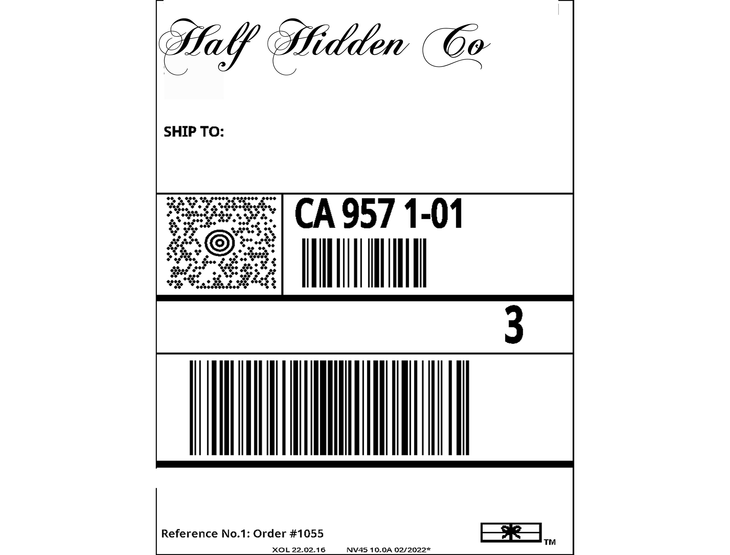 Samples Shipping Label - Etsy