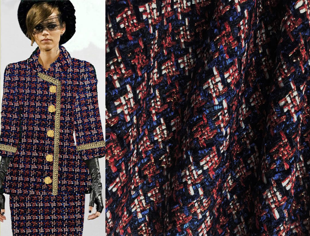 Dark Red/off White and Blue Velvet Ribbons and Gold Stitching ...