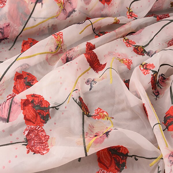 Embroidered Organza - Etsy