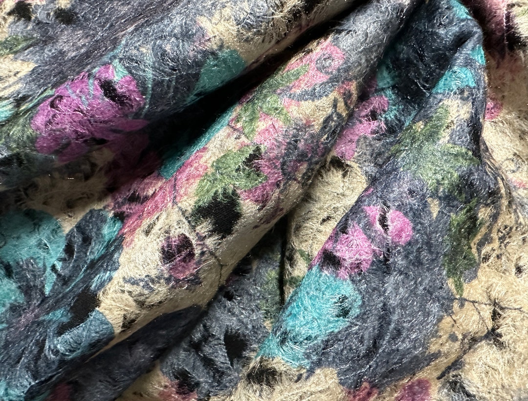 Multi Pastels Color W/grey - Italian Woolen - 150 Cm Wide. - Etsy