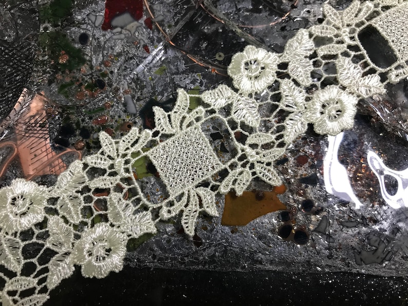 Light Green With Ribbon Insert - Italian Lace - 4 Cm Wide. - Etsy