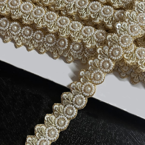 Pearl Beaded Trim - Etsy