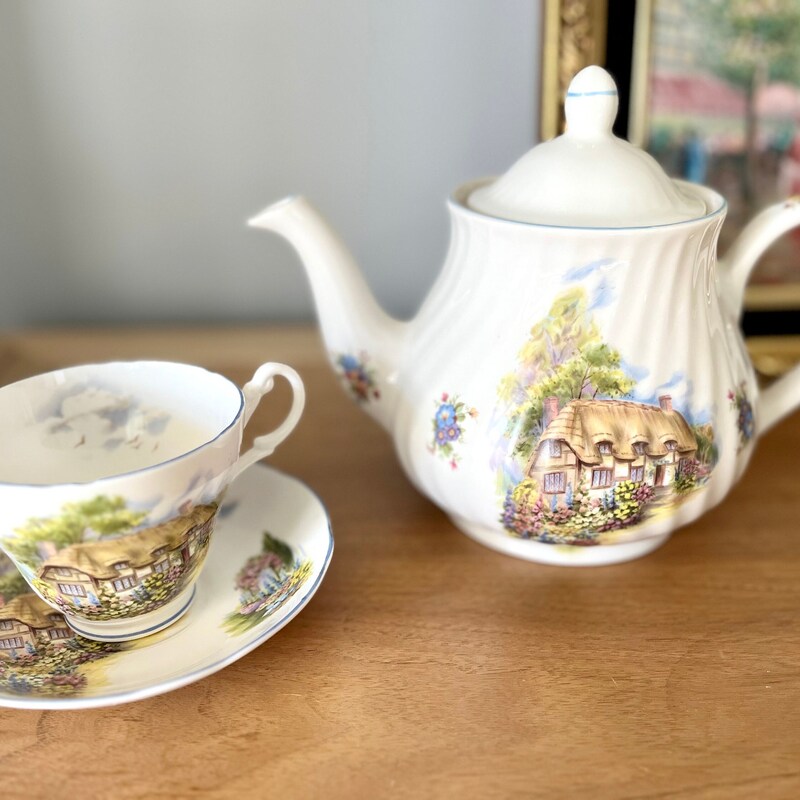 Cottage Tea Cup - Etsy