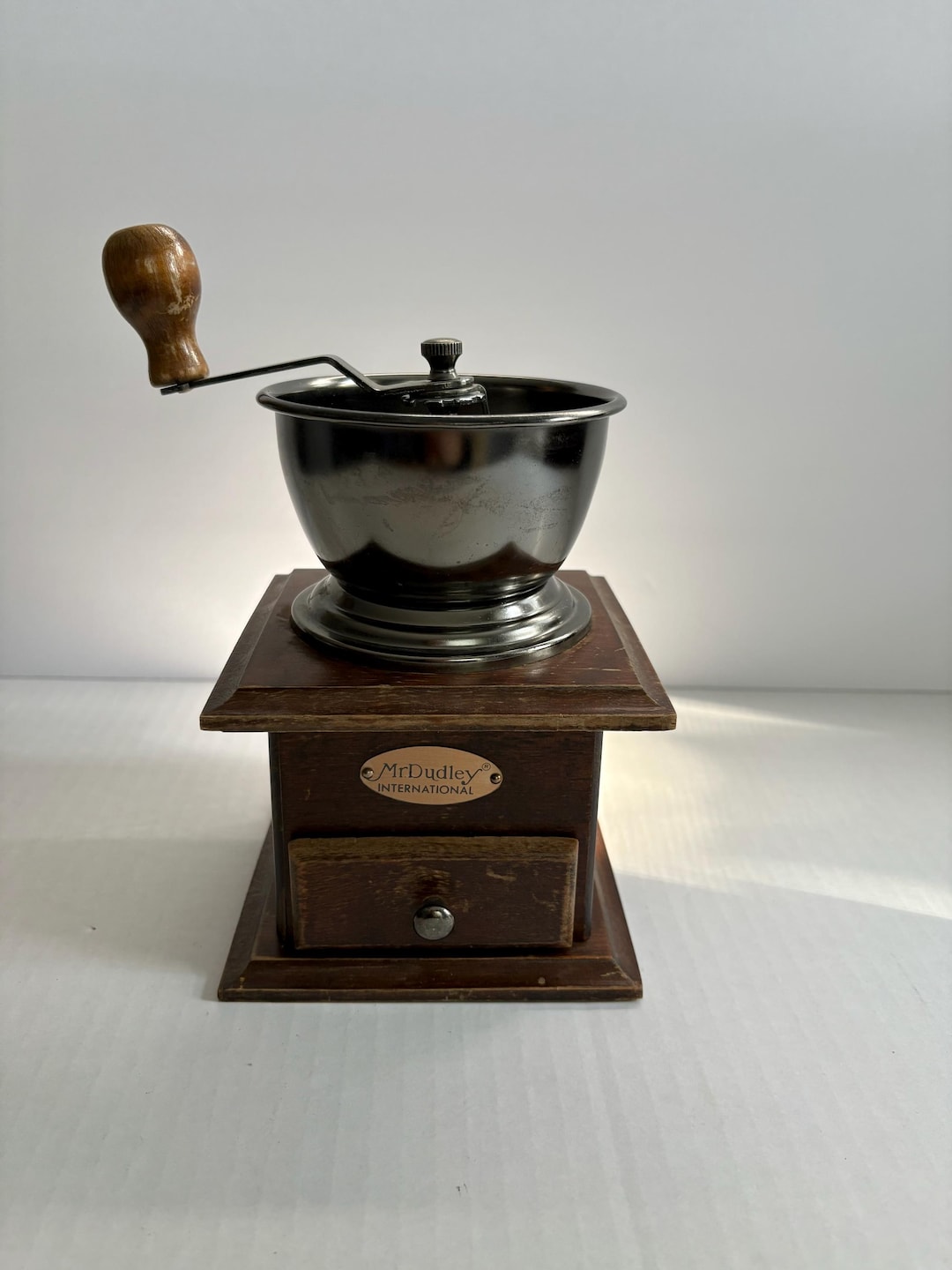 Vintage Mr. Dudley International Coffee Grinder Hand Crank Metal and ...