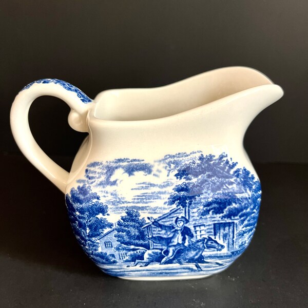 Liberty Blue Historical Colonial Scenes - Etsy