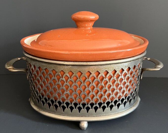 Vintage Guernsey Cookware Brown Covered Casserole Crockpot With Lid ...