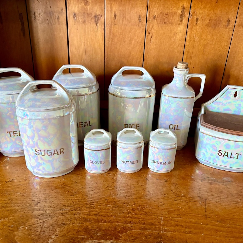 Lusterware Jar - Etsy