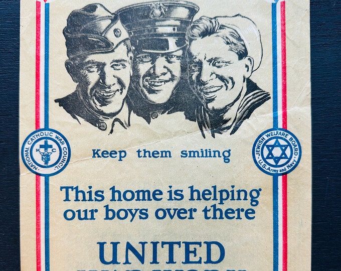 WW2 War Bond Flyer, Father's Day Gift, Gift Ideas, Memorial Day, Fourth ...