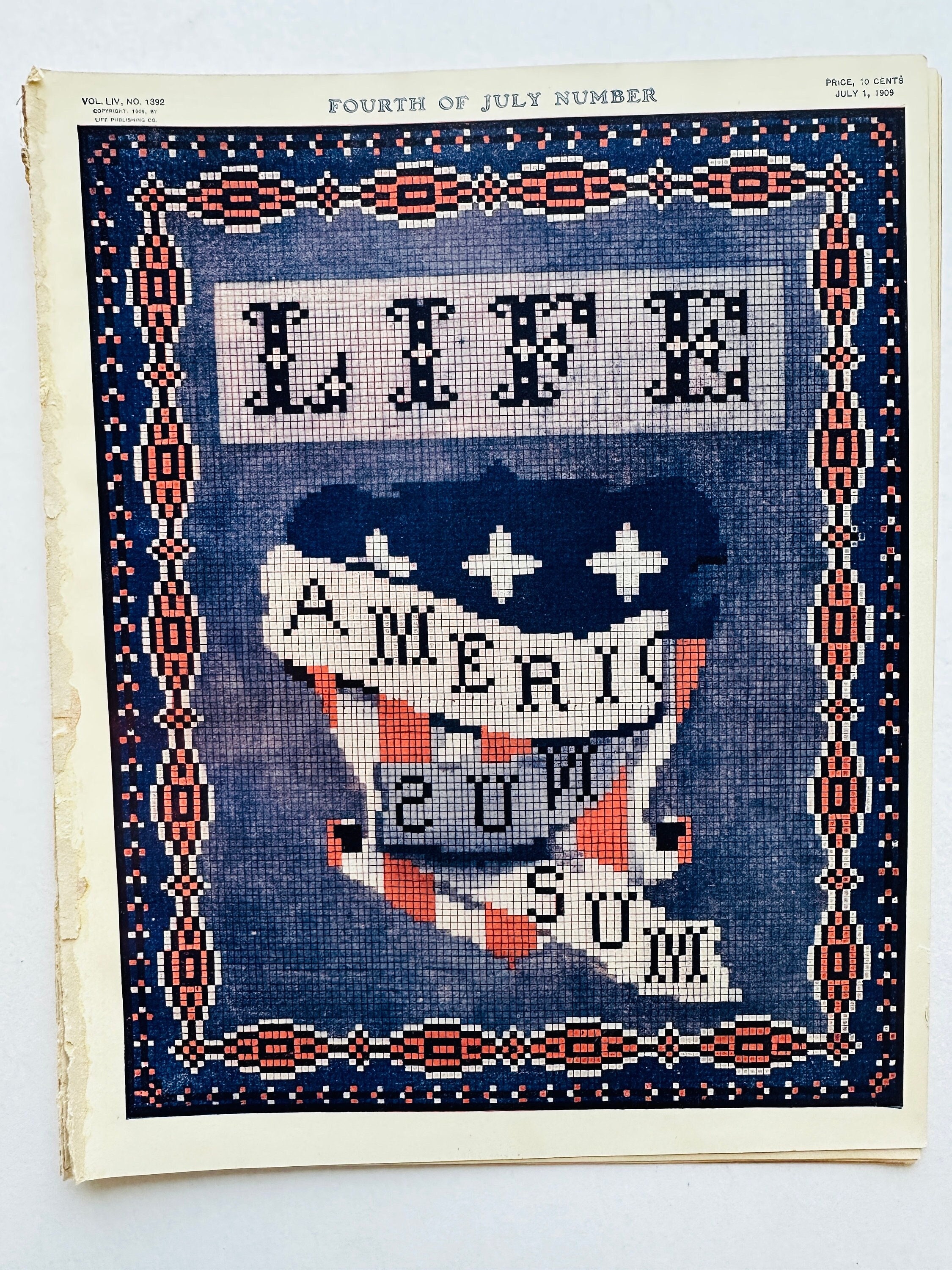 1909 American Flag Life Magazine - Etsy