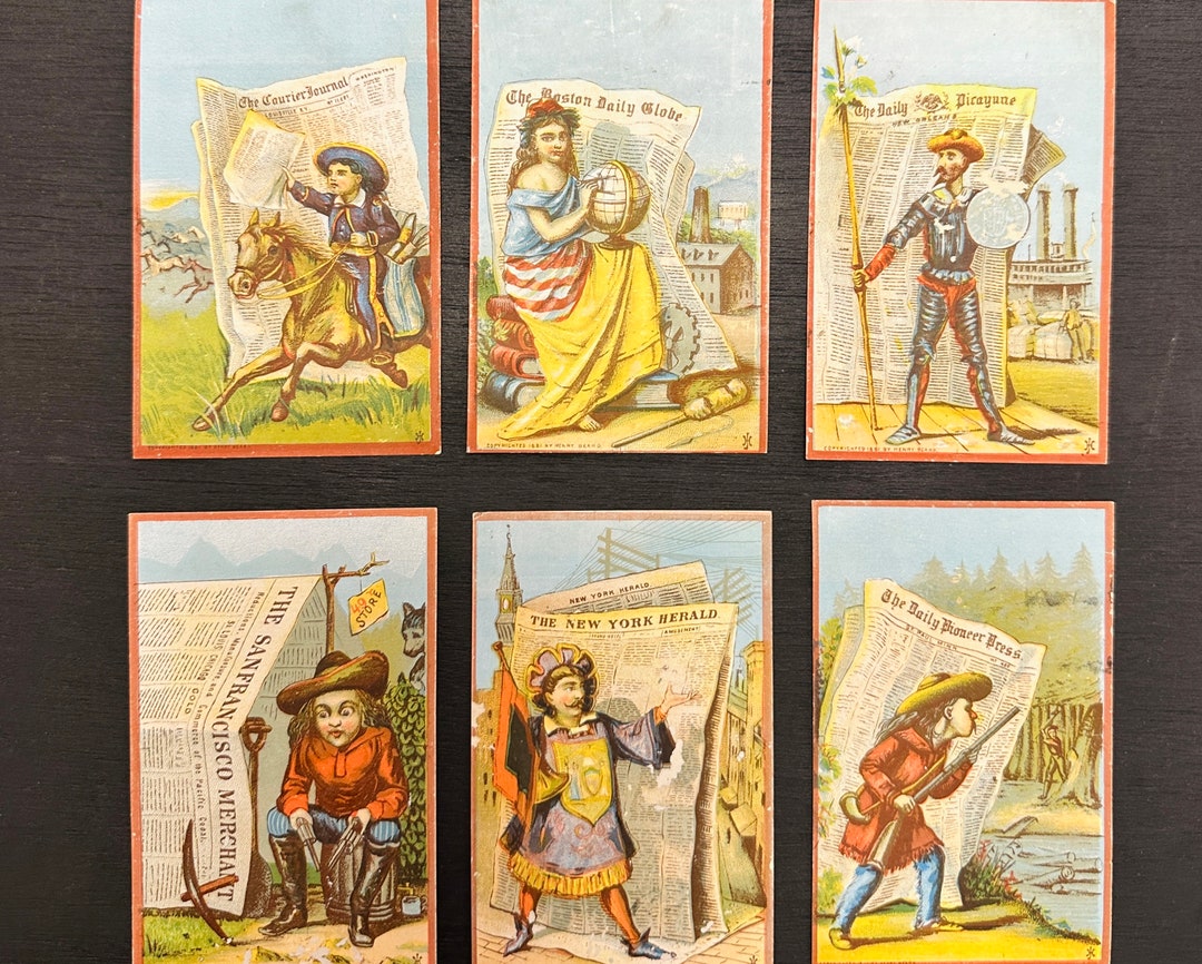 Rare Newspaper Cartoons 1881 - Etsy