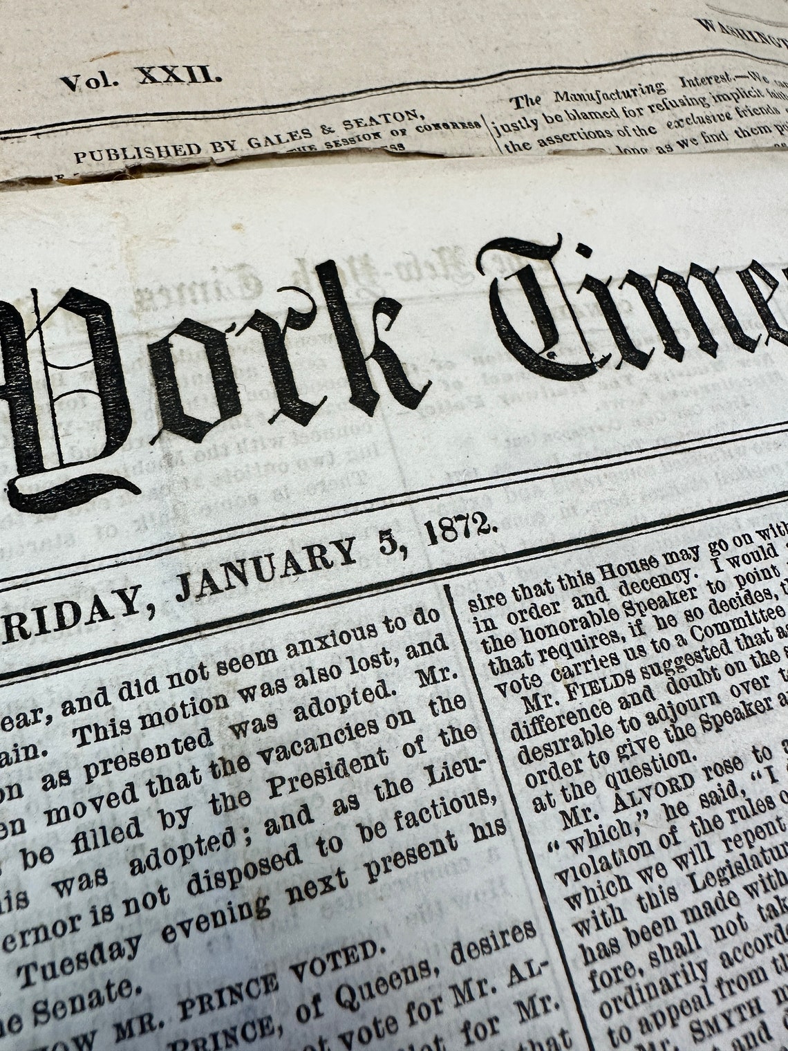 Pre-vintage 1800s Newspaper - Etsy