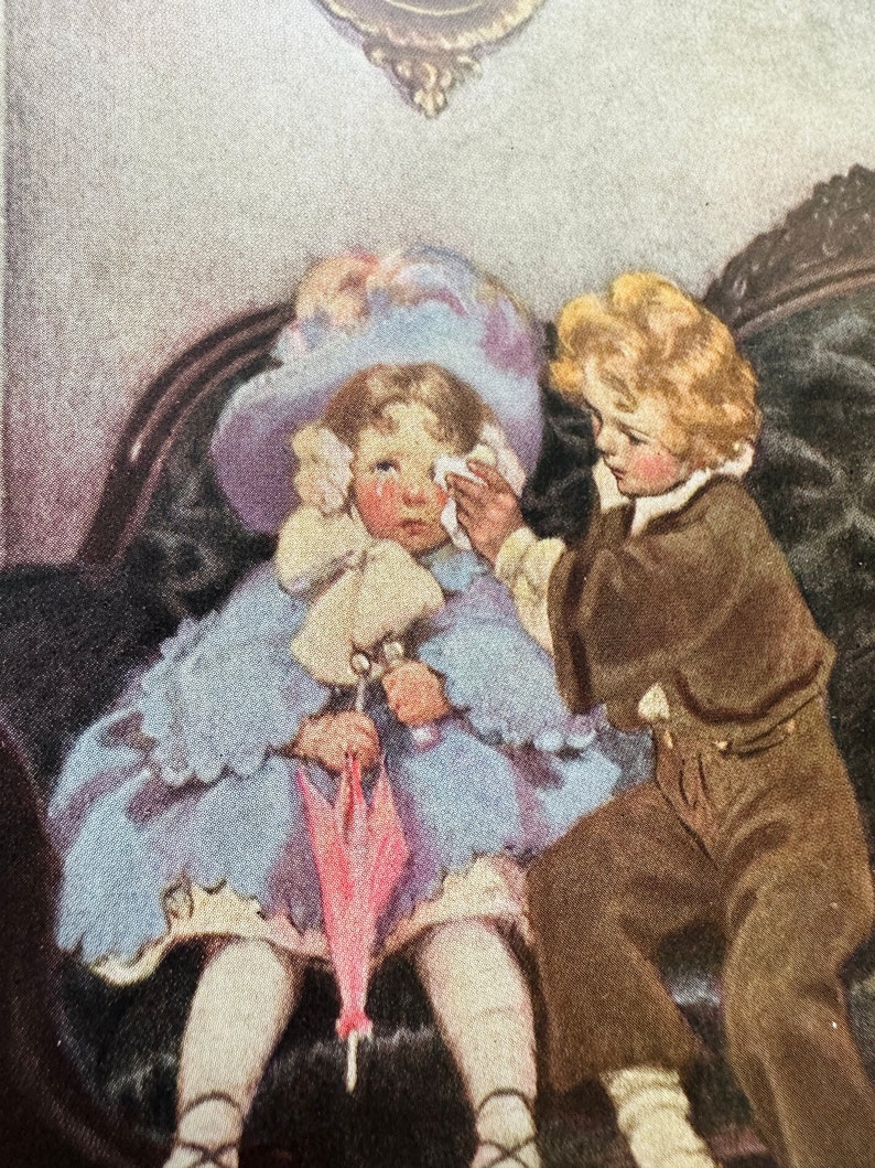 Adorable Vintage Art Siblings Art Print Gallery Wall - Etsy