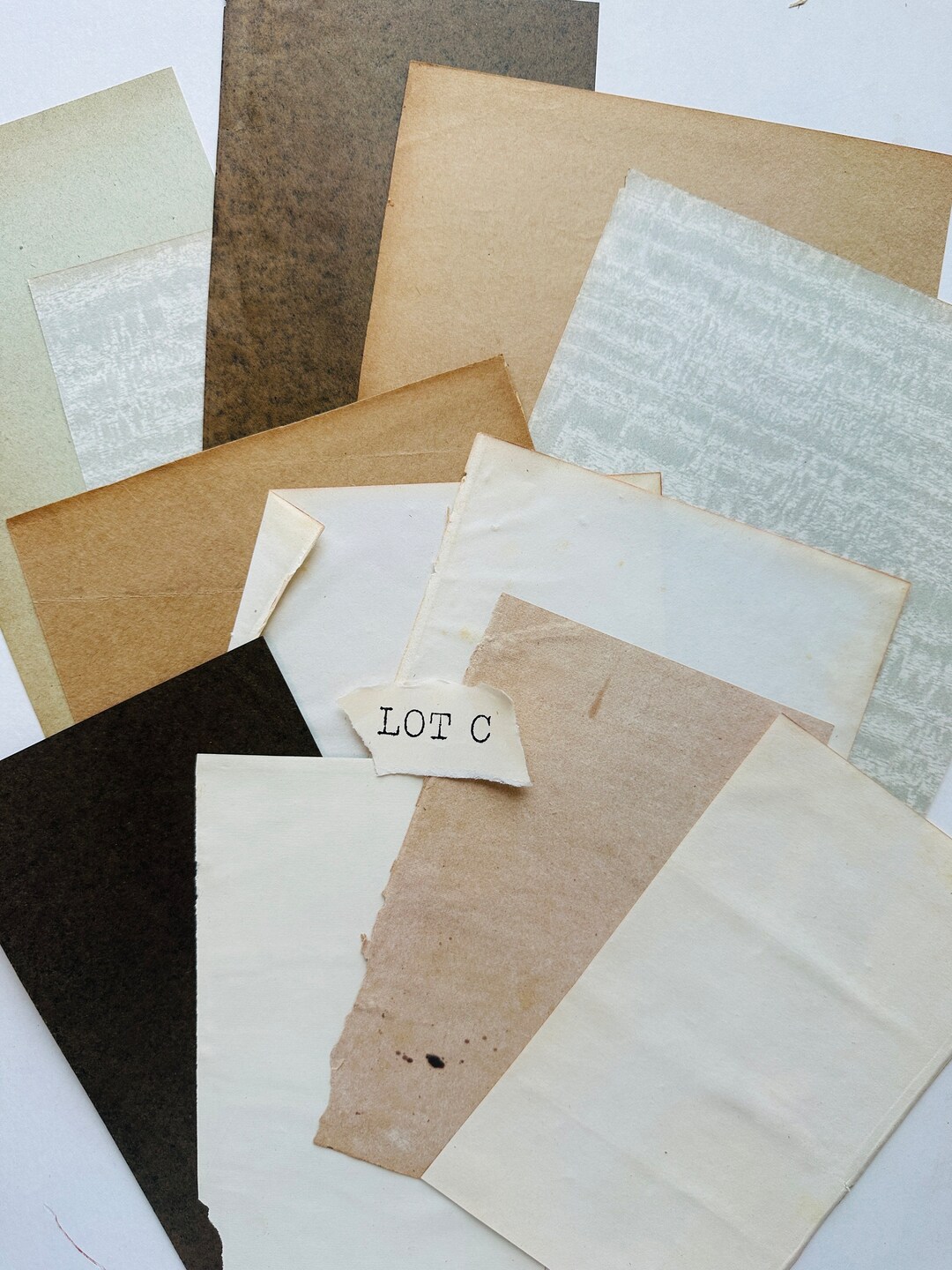 Vintage Aged Paper Sheets - Etsy