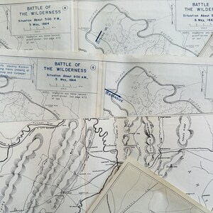 Civil War Wilderness Campaign Map, 1864 - Etsy