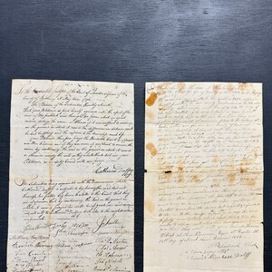 Handwritten Letter Set From 1825 & 1796 - Etsy