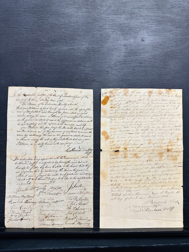 Handwritten Letter Set From 1825 & 1796 - Etsy