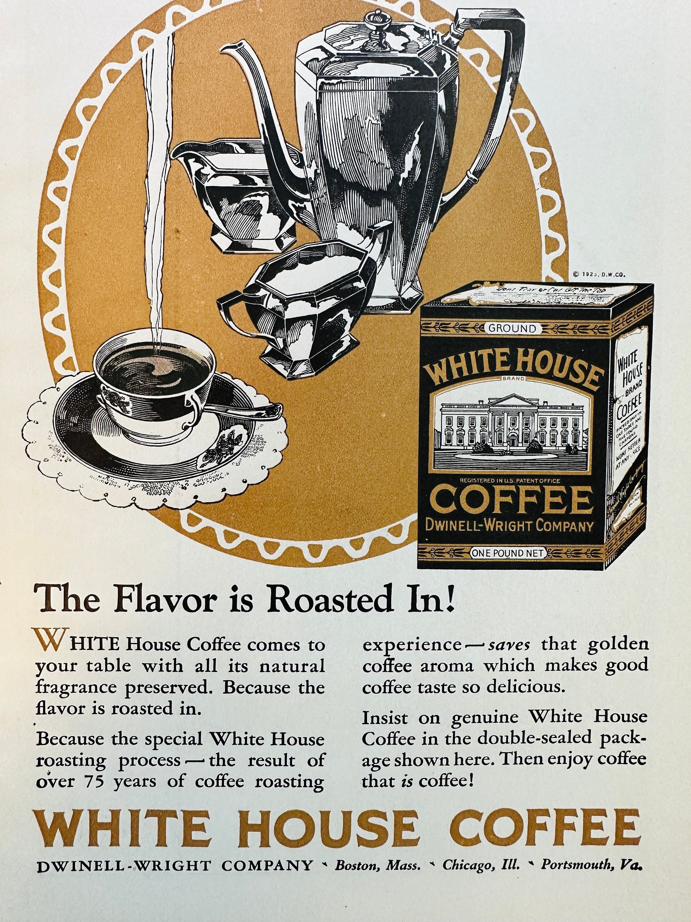 Vintage Coffee House Advertisement From 1922 - Etsy
