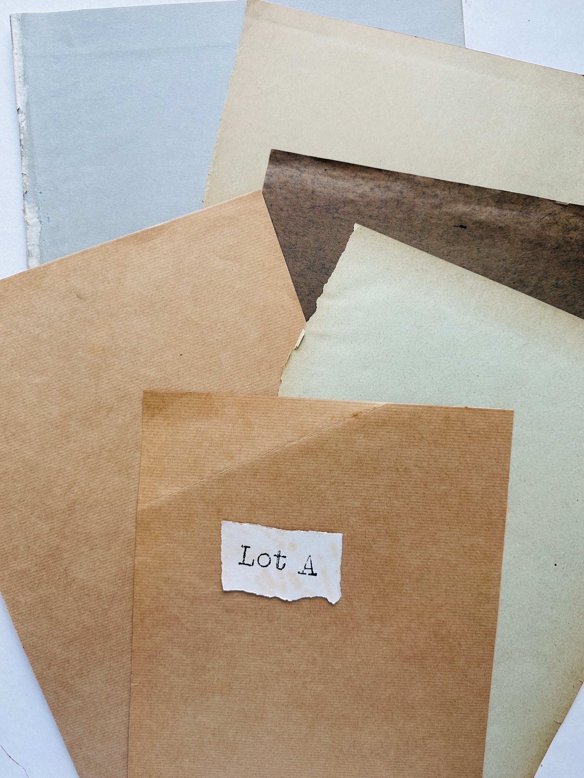 Vintage Aged Paper Sheets - Etsy