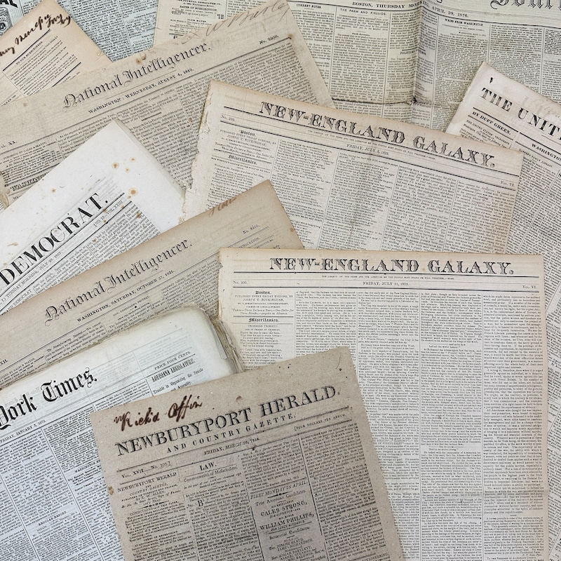 Antique Newspaper - Etsy