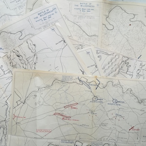 Civil War Wilderness Campaign Map, 1864 - Etsy