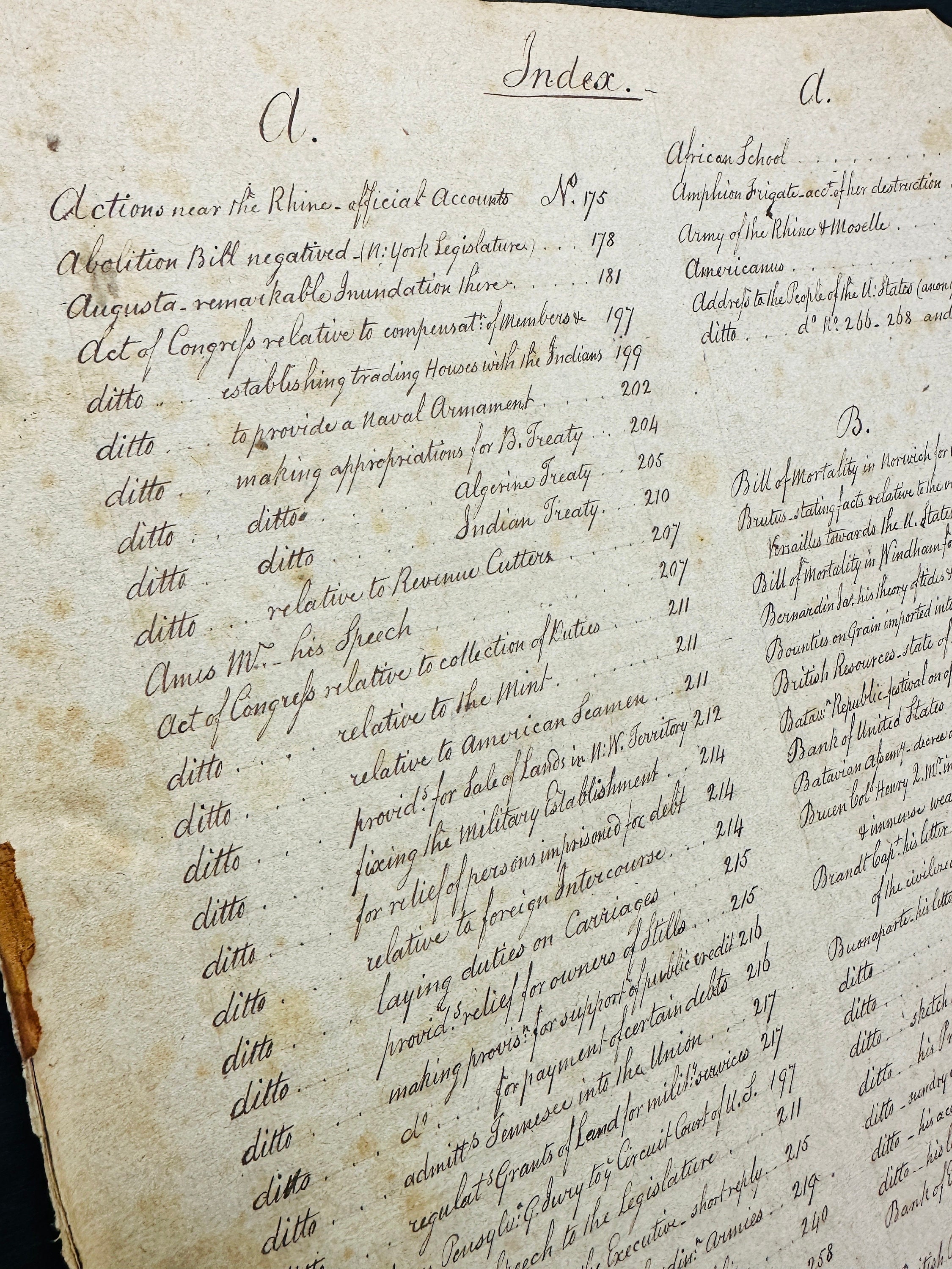 1800s Hand Written Index - Etsy