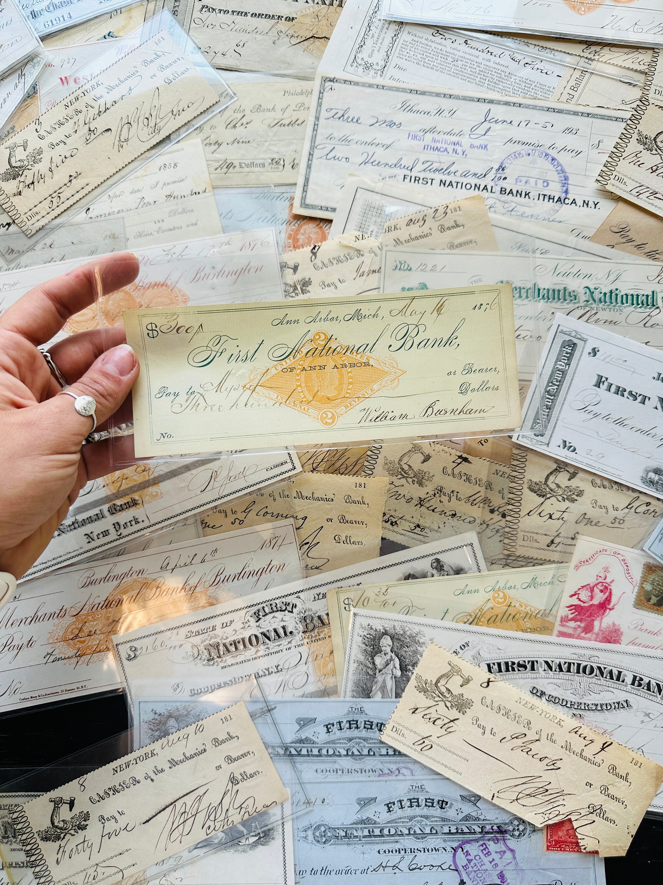 Checks Written in the 1800’s - Etsy