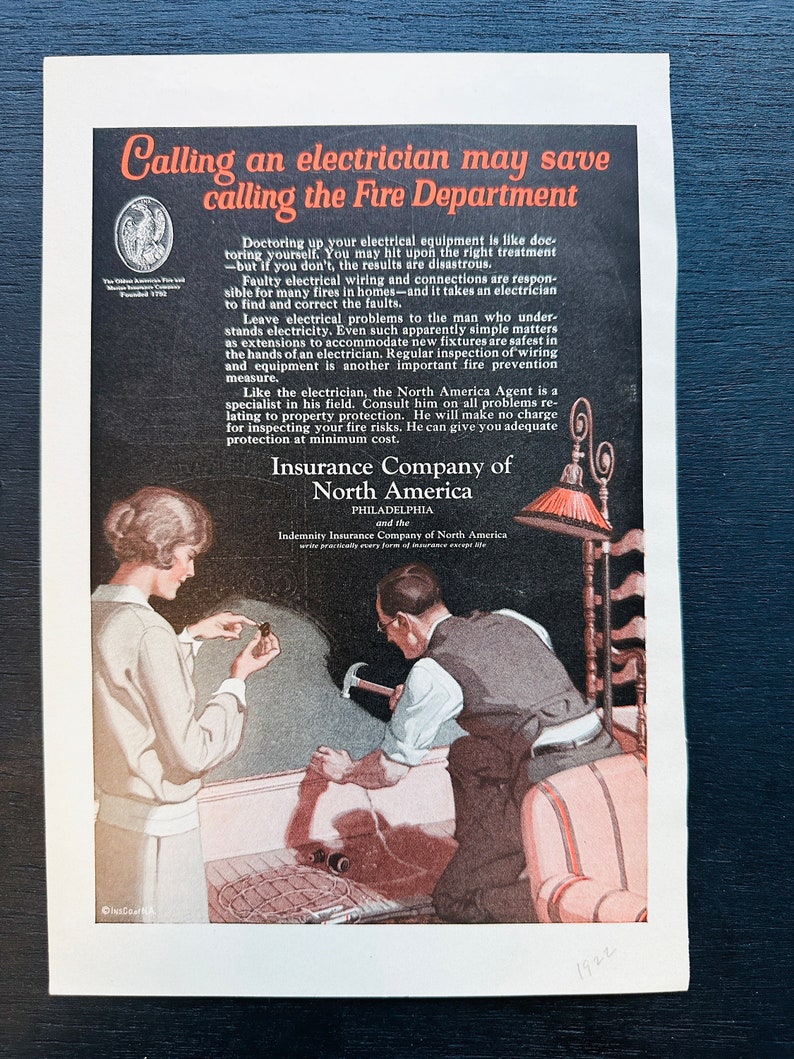 Vintage Coffee House Advertisement From 1922 - Etsy