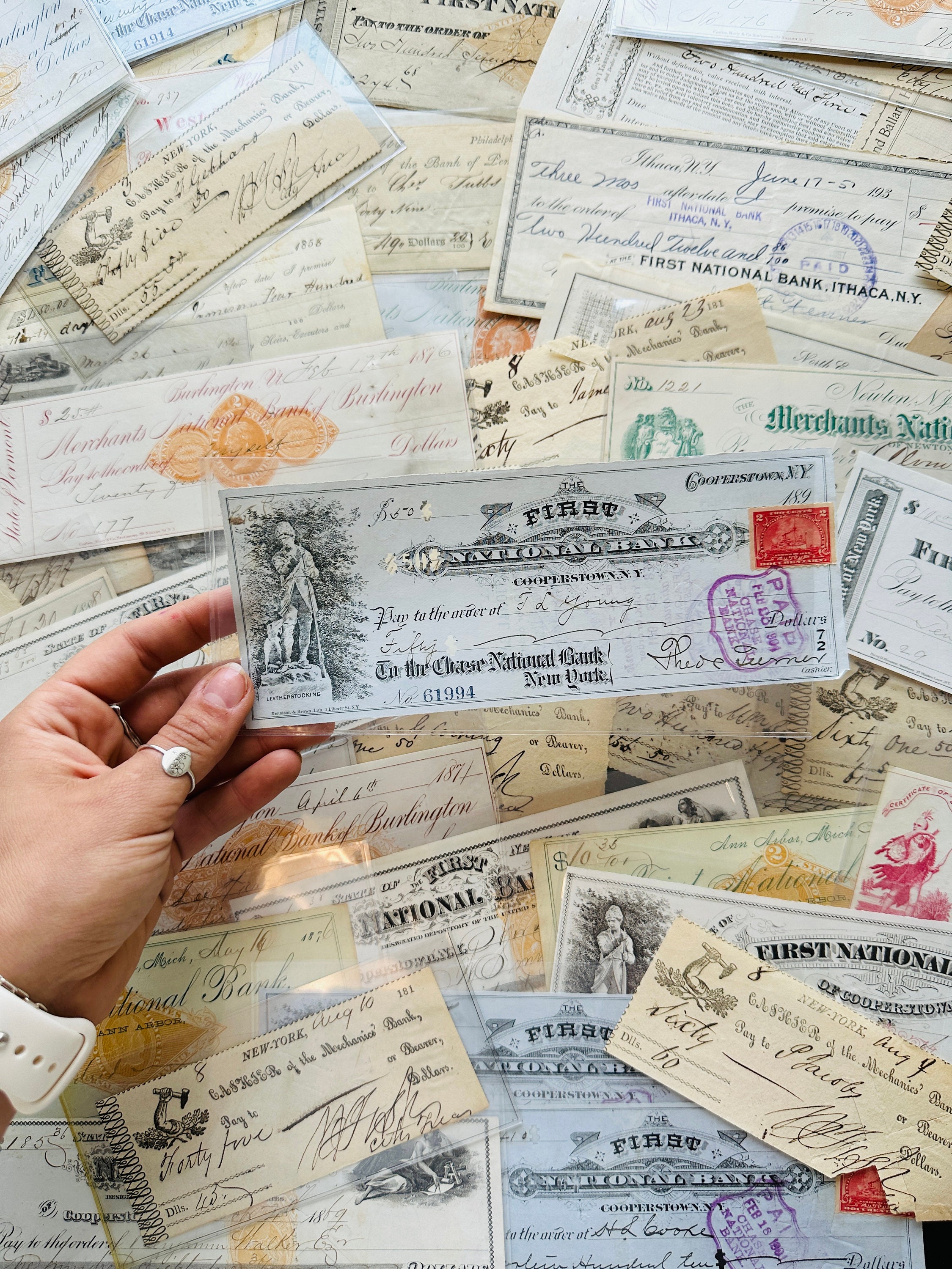 Checks Written in the 1800’s - Etsy
