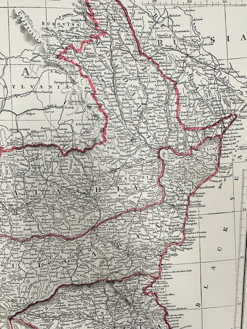 Late 1800's European Map, War Map, 1872 Map - Etsy