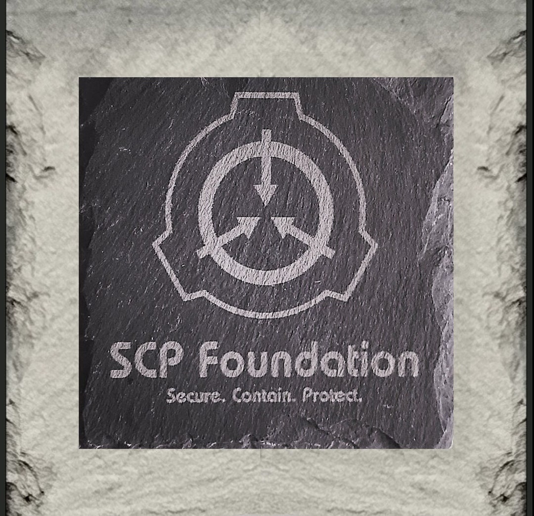 SCP Foundation Logo Engraved Slate Plate - Etsy