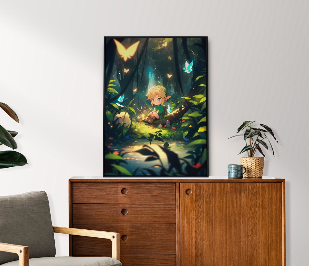 Chibi Link, Legend of Zelda, Cute Art, Anime Poster, Printable Wall Art ...