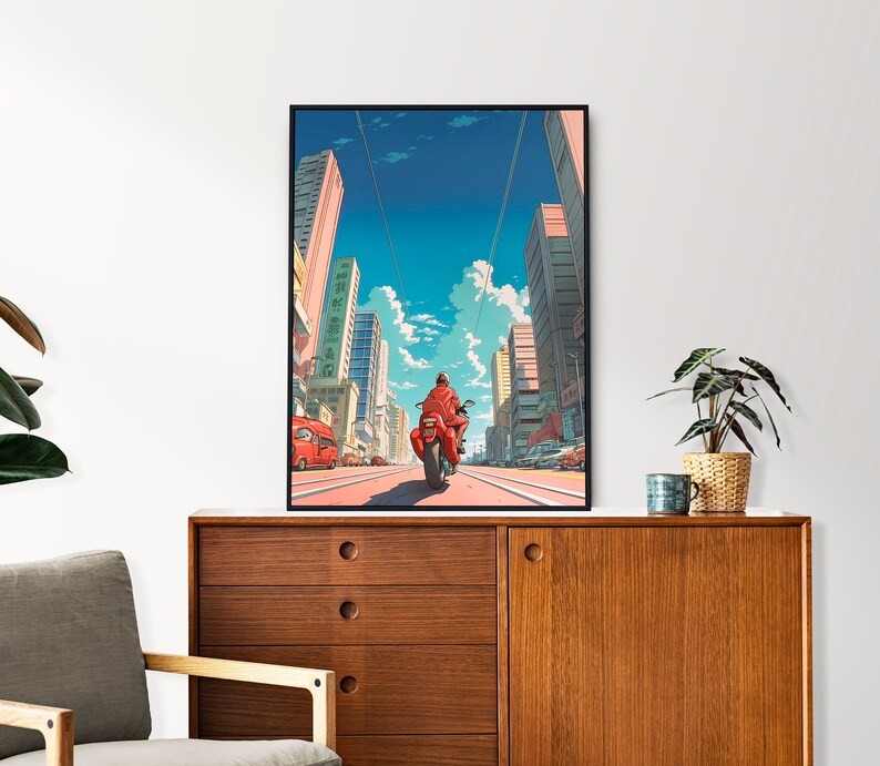 Akira Style 2, Digital Poster, Digital Print, Japanese Style Art, Home ...