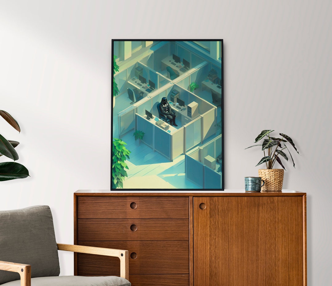 Darth Vader Office Art: Star Wars Isometric Print (digital Download) - Etsy