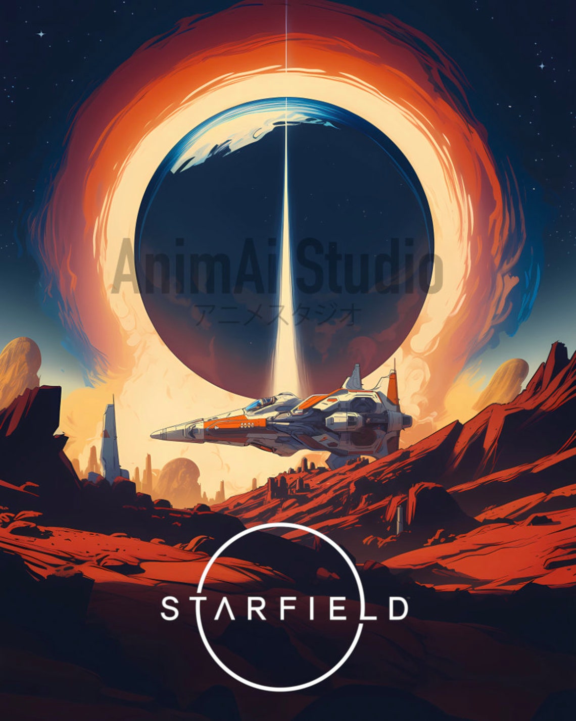 Starfield, Sci-fi Poster, Printable Wall Art, Bedroom Art, Gaming Home ...