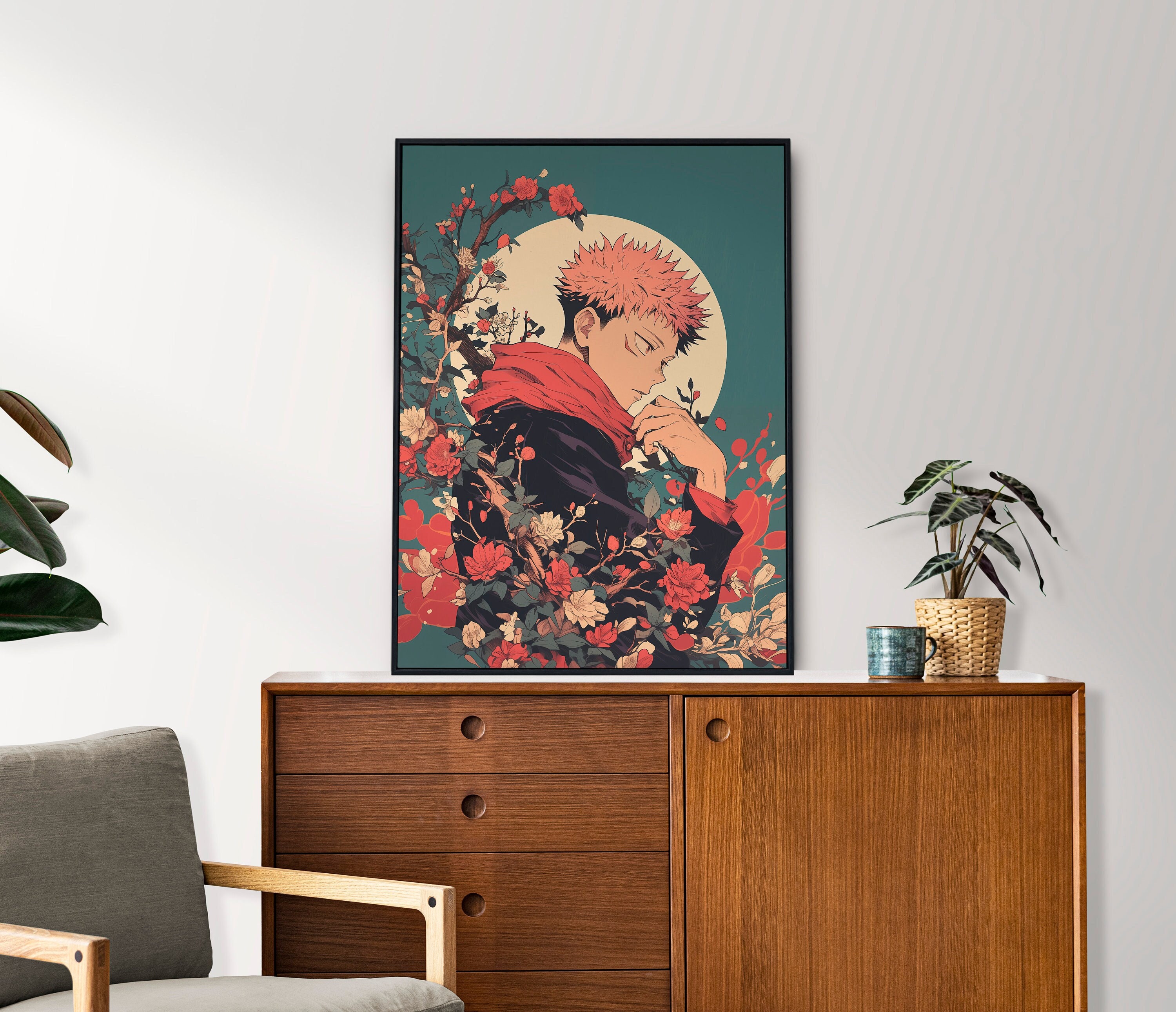 Yuji Itadori, Jujutsu Kaisen, Ukiyo-e, Japanese Tapestry Style, Anime ...