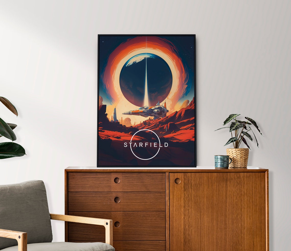 Starfield, Sci-fi Poster, Printable Wall Art, Bedroom Art, Gaming Home ...
