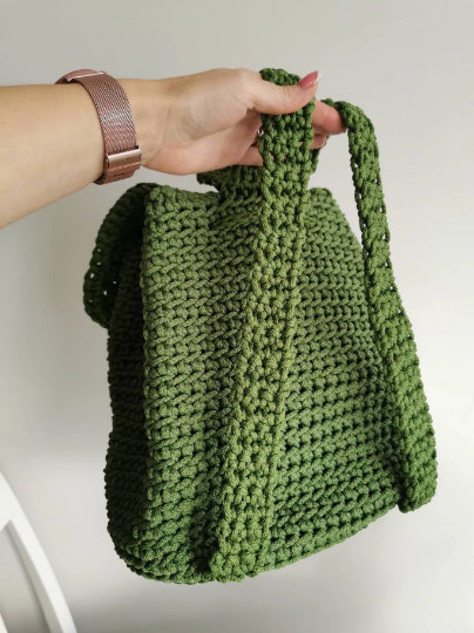 Crochet Backpack in Many Colors , Knitted Backpack , Woven Backpack ...