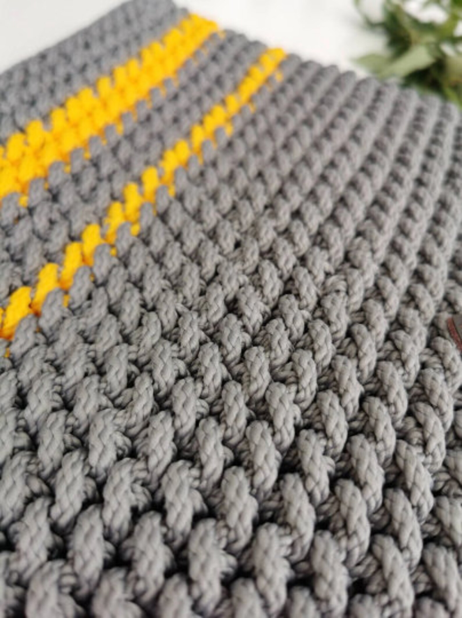 Grey/yellow Color Crocheted Computer Case Knitted Laptop - Etsy
