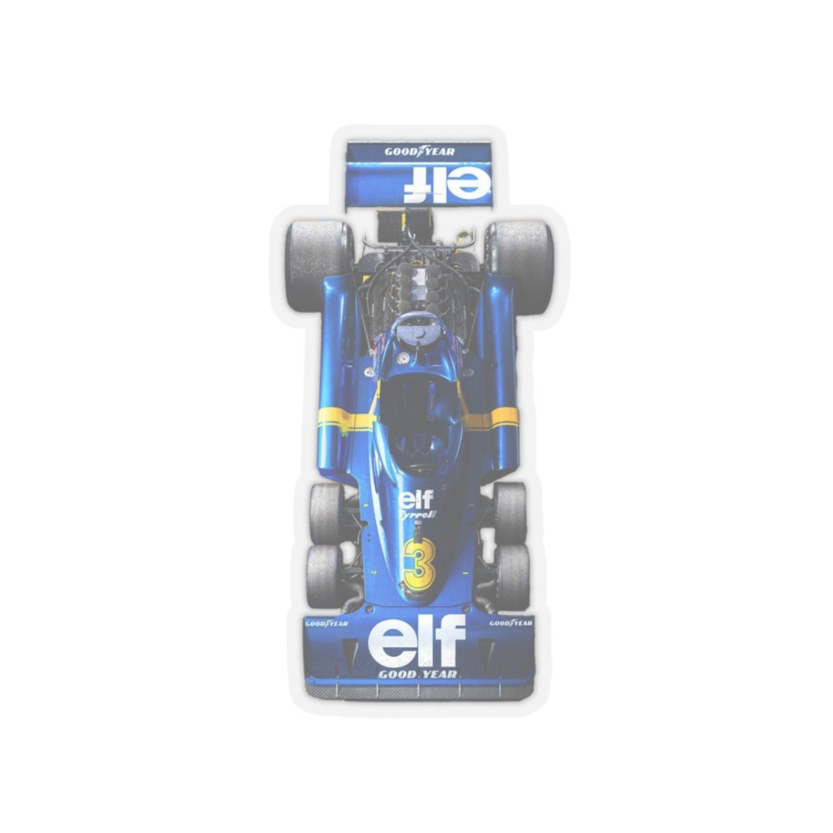 Tyrell P34 Formula One Car Kiss-cut Stickers - Etsy